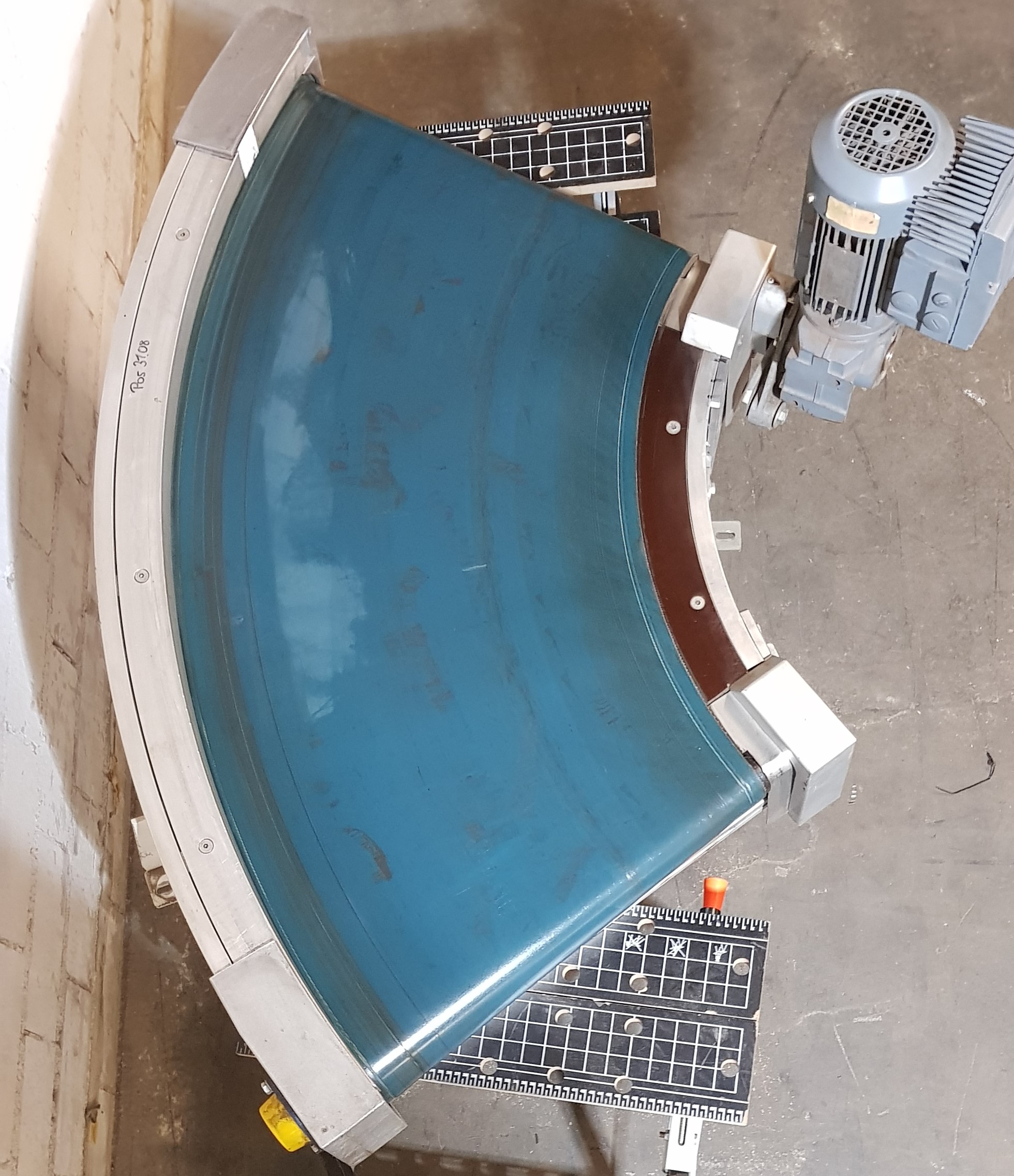 Transnorm belt curve conveyor right GKF70°-730-550 IR600 | Belt curves ...
