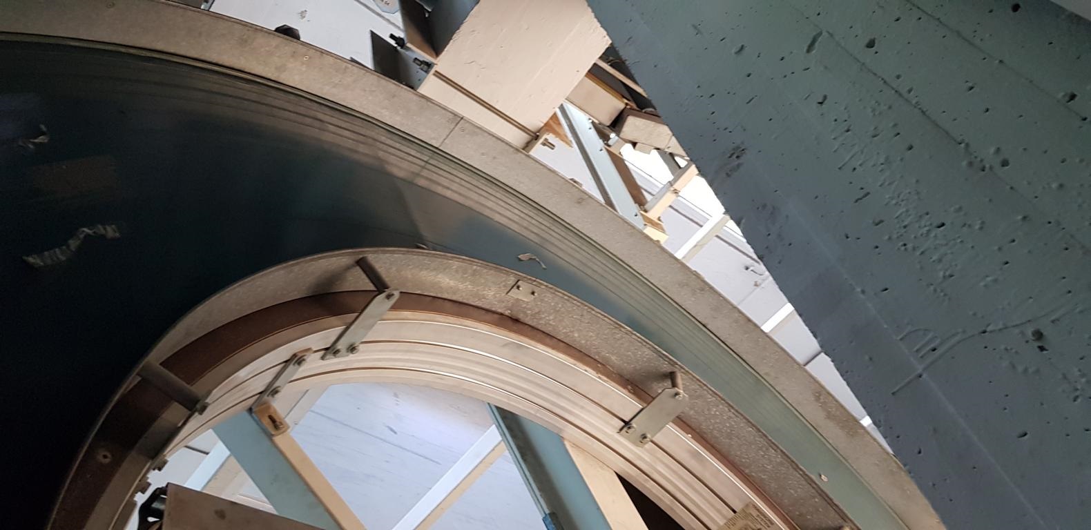 Transnorm belt curve conveyor 160° right GF 3900-750-550 IR850 | Belt ...